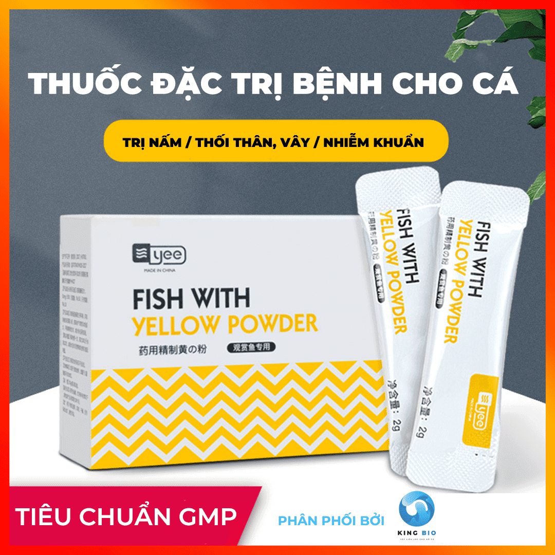 Thuốc Vàng Trị Bệnh Cho Cá Cảnh YEE Yellow Powder - King Bio