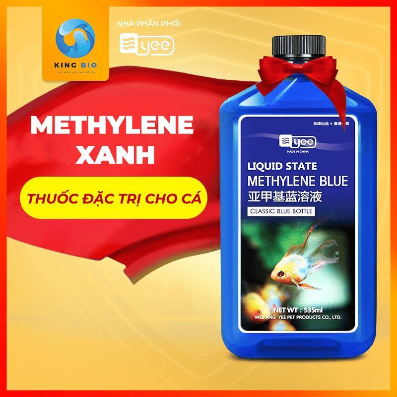 Yee Methylene Blue - Methylene Xanh Trị Bệnh Ngoài Da Cho Cá - King Bio